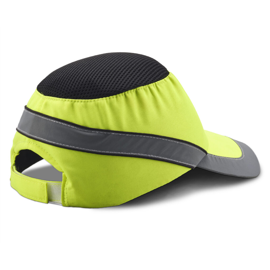 Bump Cap – Fluorescent green (long peak) – Udyogi Safety